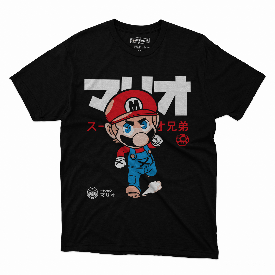 Polera Mario - Mario Japan – Polera anime
