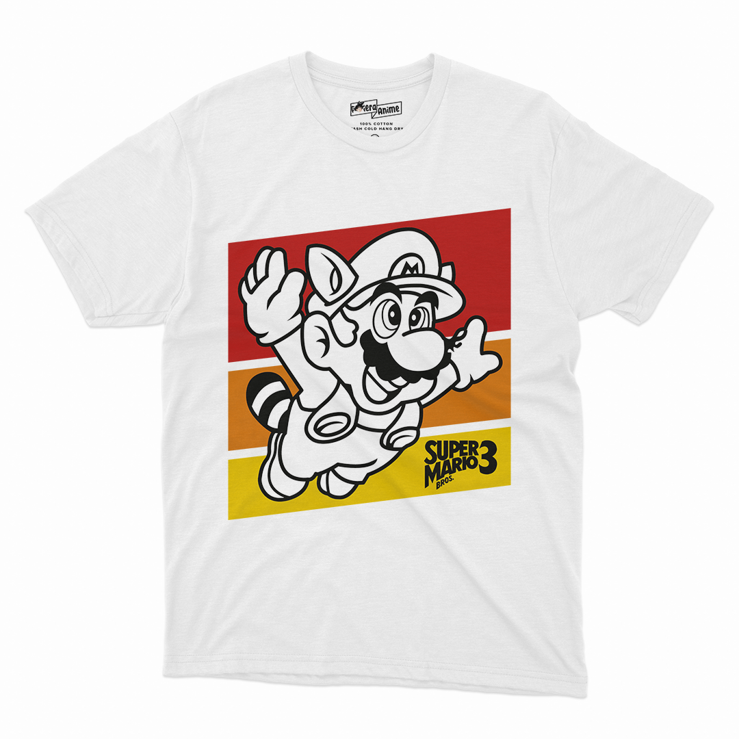 Polera Mario - Super Mario 3 – Polera anime